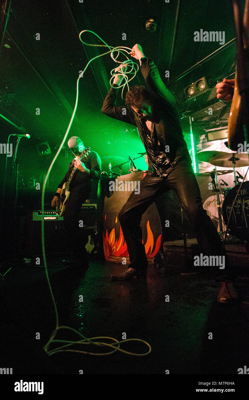 Norway, Bergen - March 11, 2018. The Norwegian punk rock band The Dogs ...
