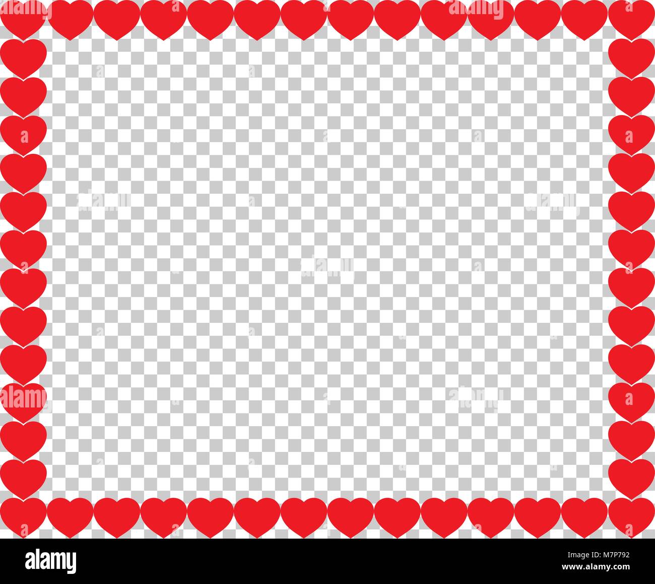 Red Heart Border Clip Art