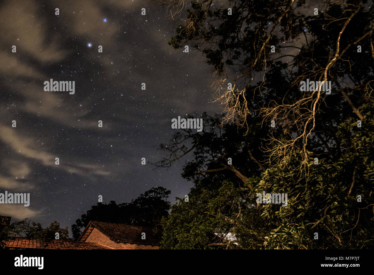 Clear Night Sky full of stars in Teresopolis, Rio de Janeiro, Brazil ...