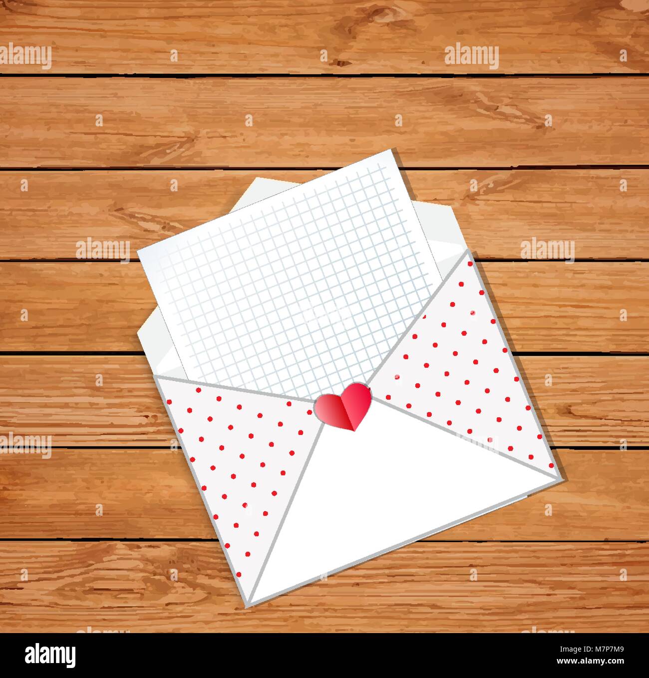 Envelope paper hearts on Stock Vector Images - Alamy