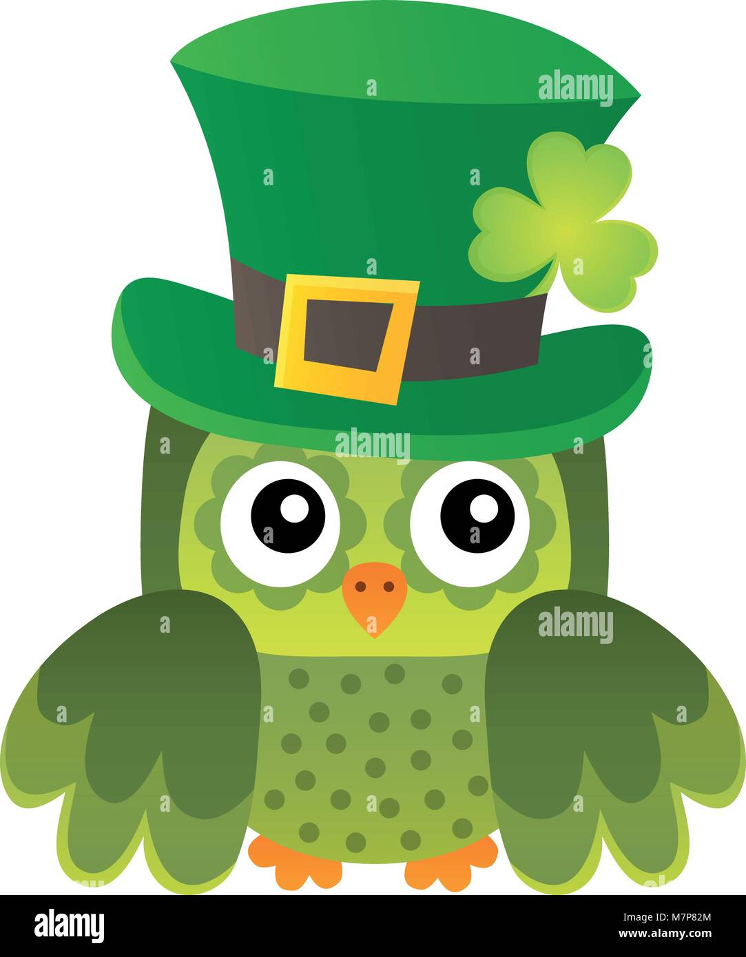 St Patricks Day theme with owl image 1 - eps10 vector illustration ...