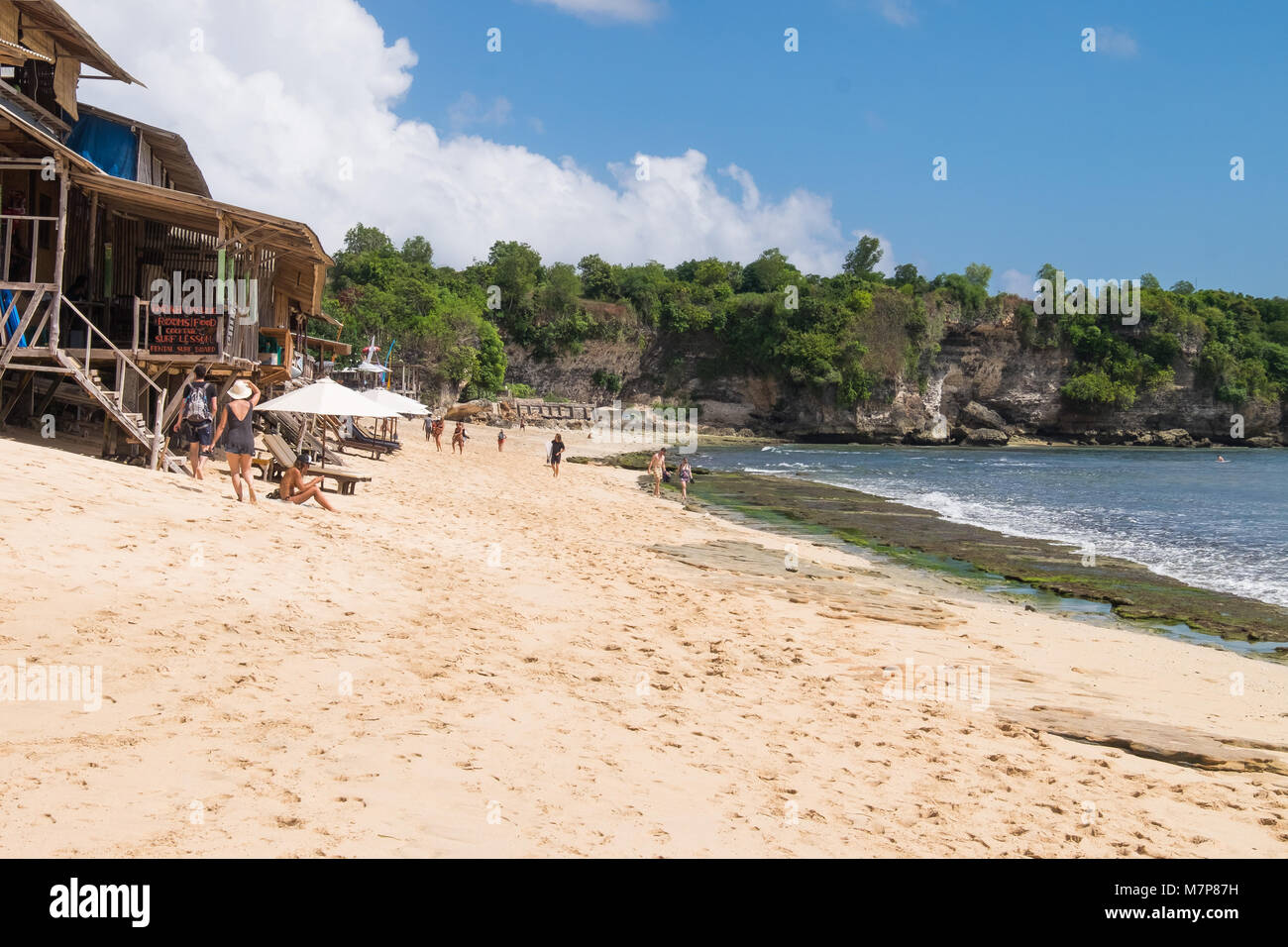 Sunny day in Balangan Beach - Bali Indonesia Stock Photo - Alamy