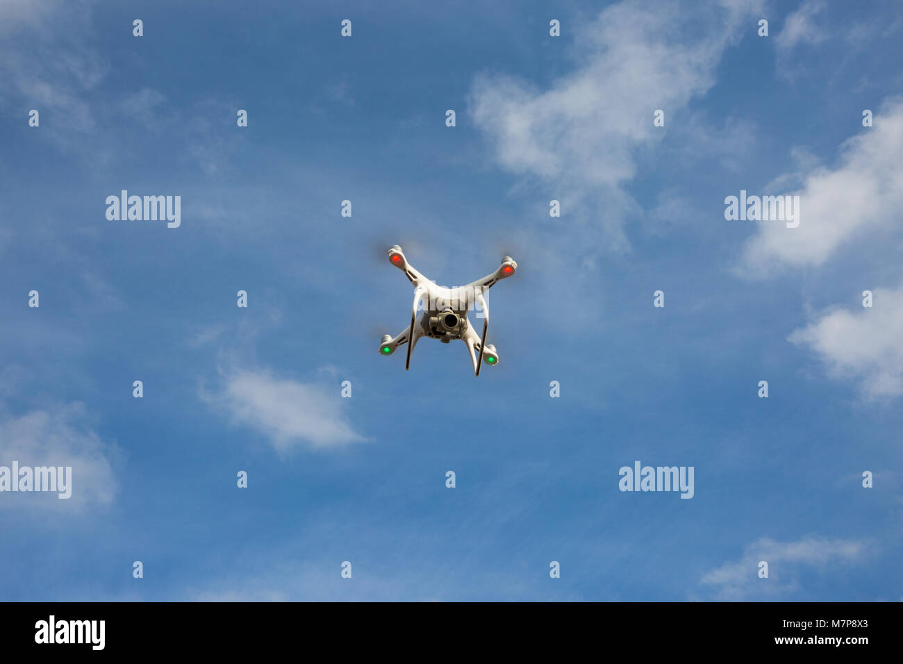 DJI Phantom 4 Pro drone flying Stock Photo - Alamy