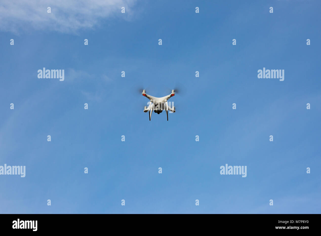 DJI Phantom 4 Pro drone flying Stock Photo - Alamy