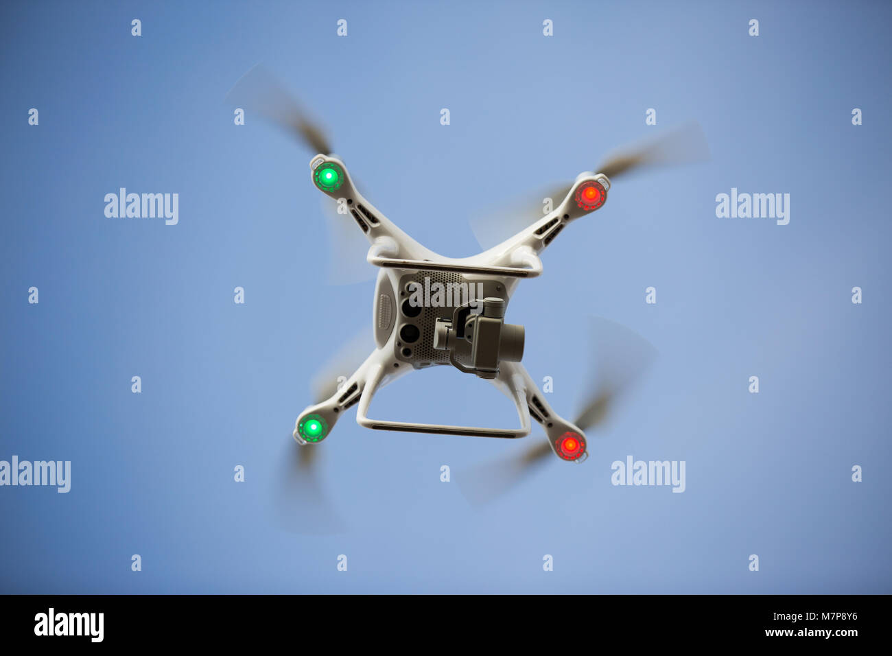 DJI Phantom 4 Pro drone flying Stock Photo - Alamy