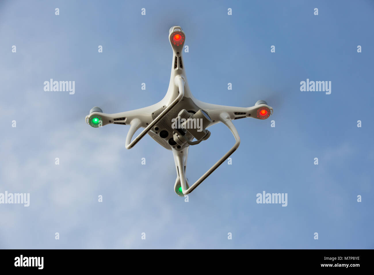 DJI Phantom 4 Pro drone flying Stock Photo - Alamy