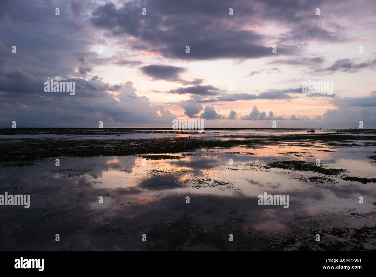 Beautiful sunset colours in Gili, Lombok Indonesia Stock Photo - Alamy