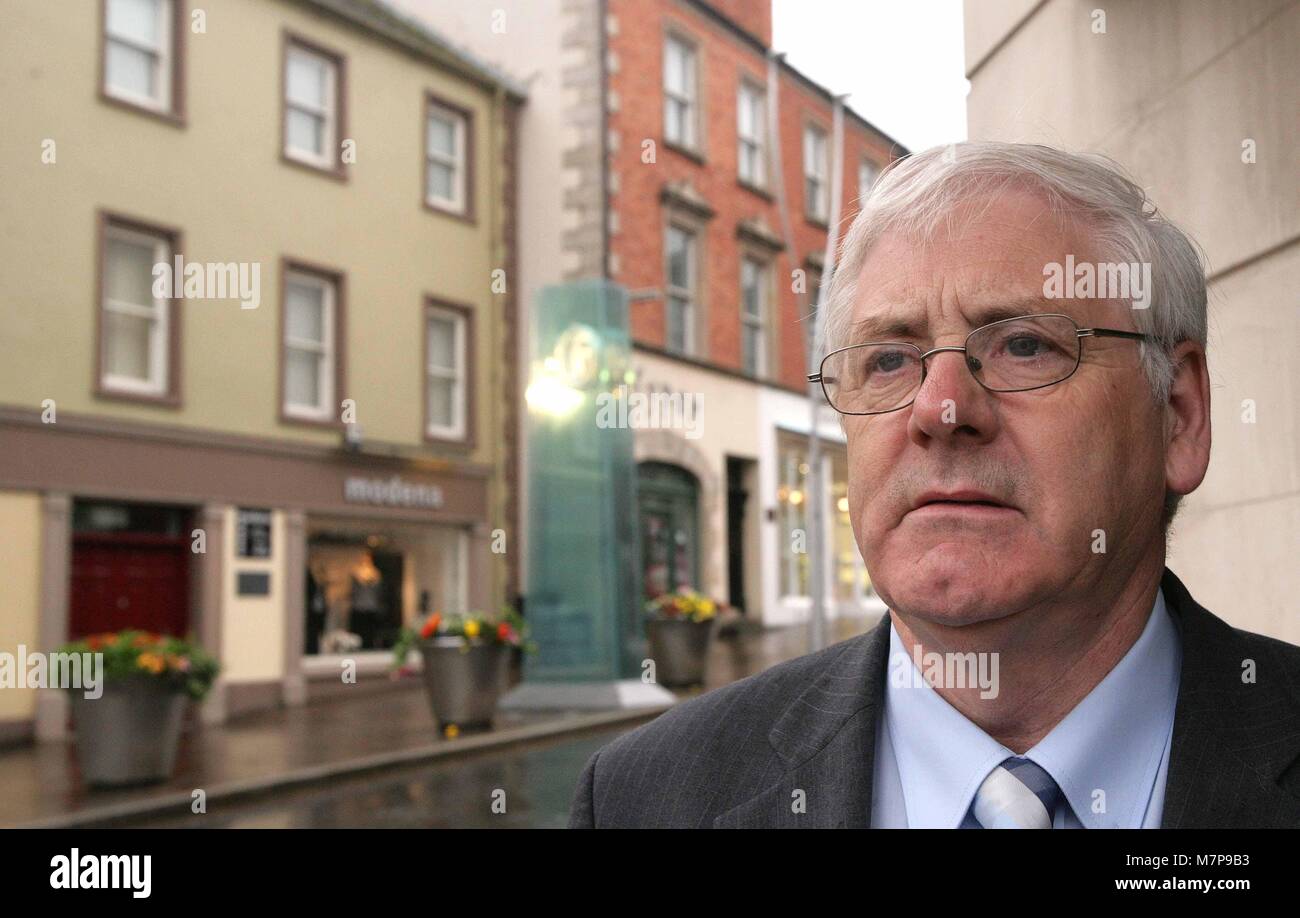 Michael Gallagher who lost his son Aidan in the Omagh Bomb stands close ...