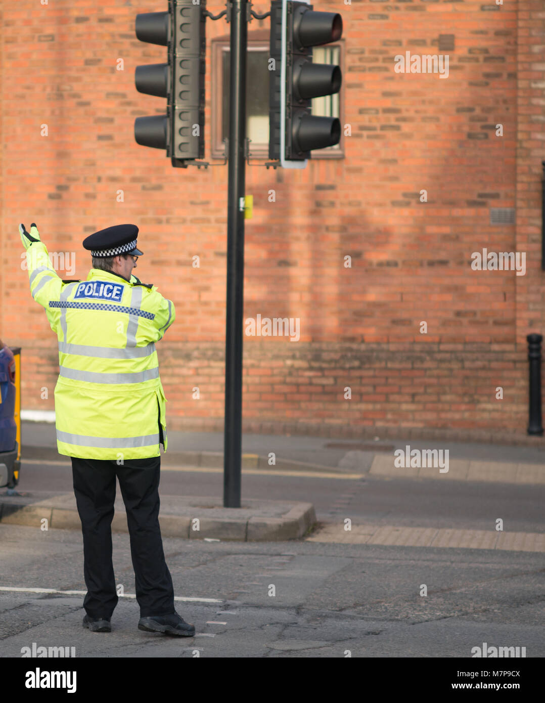 Policeman Hand Signal High Resolution Stock Photography and Images - Alamy