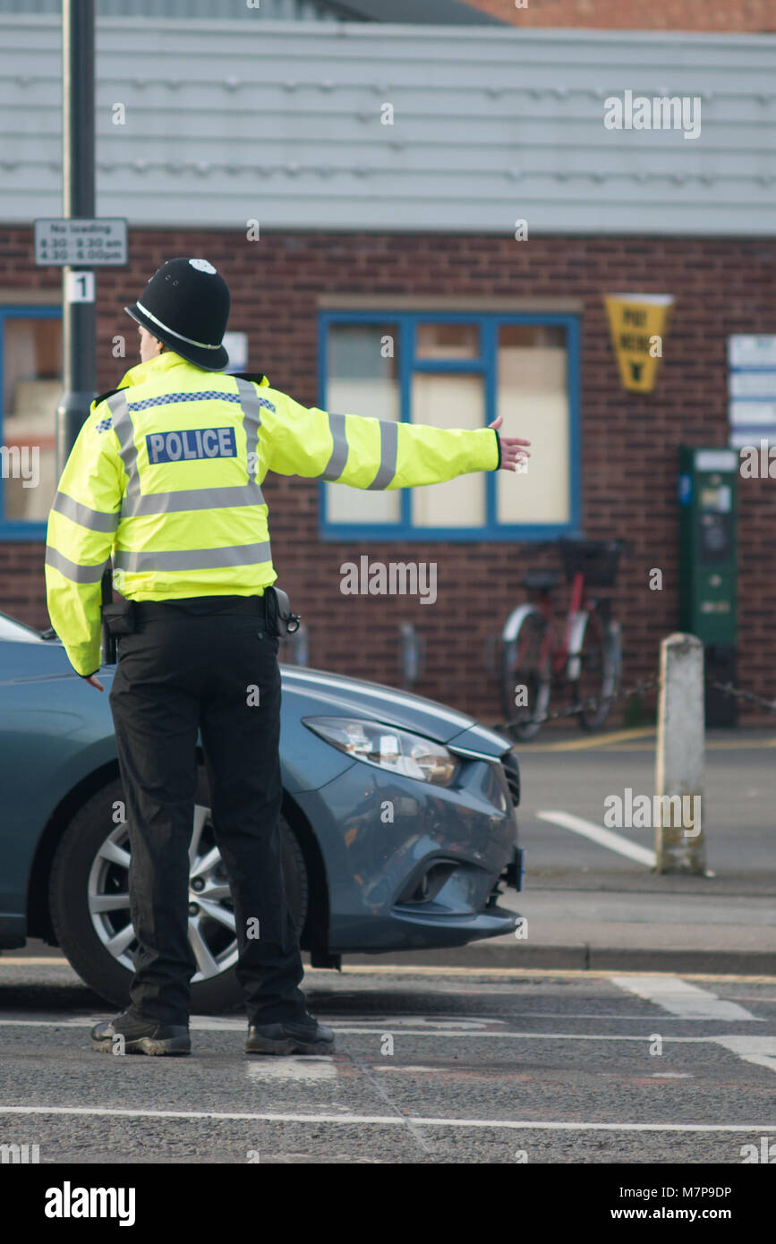 Uk policeman directs hi-res stock photography and images - Alamy
