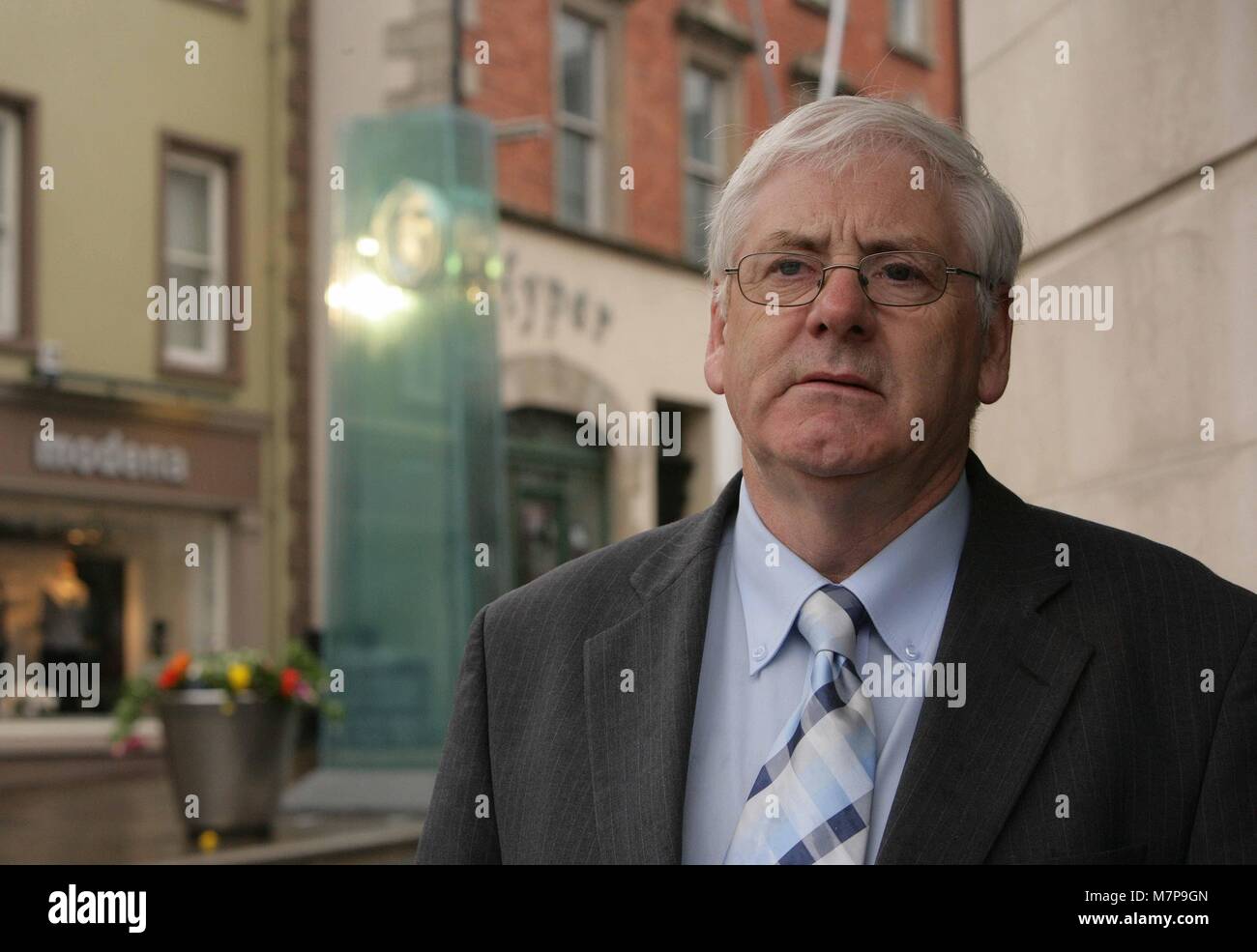 Michael Gallagher who lost his son Aidan in the Omagh Bomb stands close ...