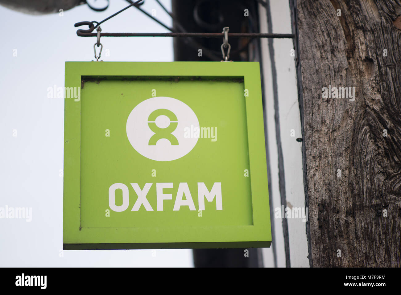 Oxfam outdoor sign hi-res stock photography and images - Alamy