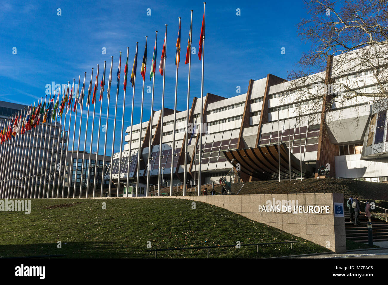 The Council of Europe headquarters located in Strasbourg, France Stock ...