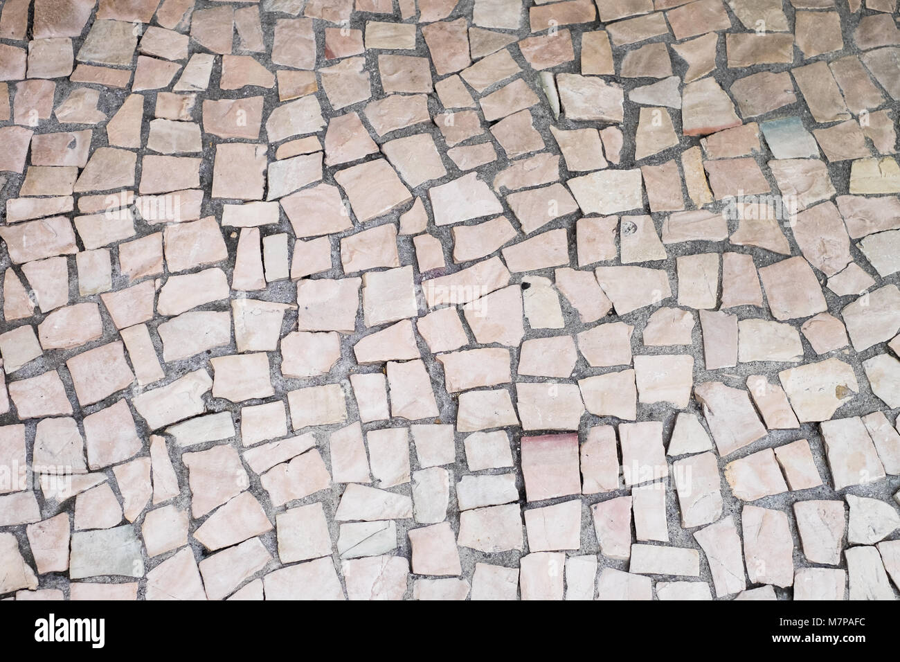 Traditional portuguese pavement at the streets of Rio de Janeiro ...
