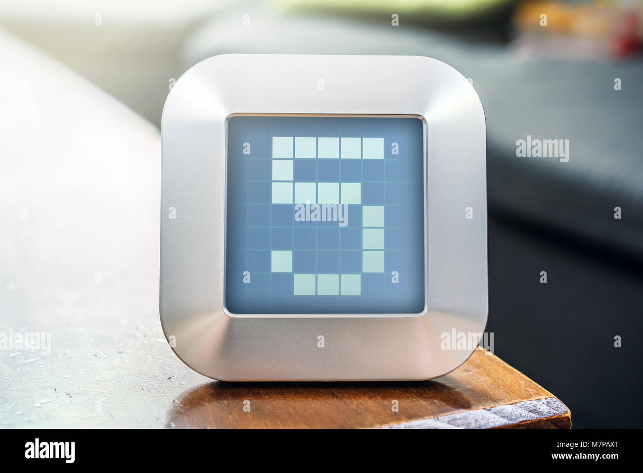 The Number 5 On A Digital Calendar, Thermostat Or Timer Stock Photo - Alamy