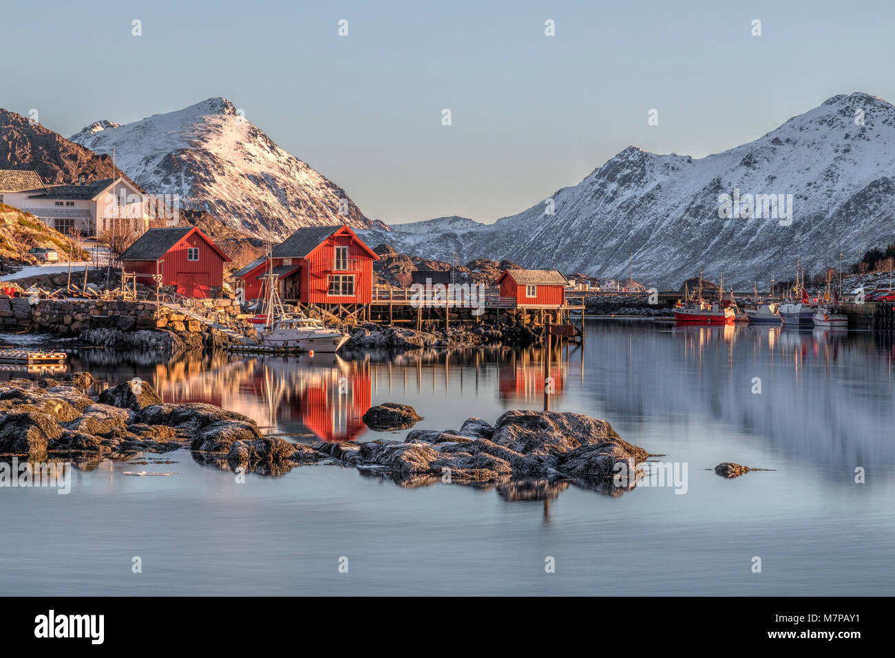 Ballstad, Leknes, Lofoten; Norway; Europe Stock Photo - Alamy