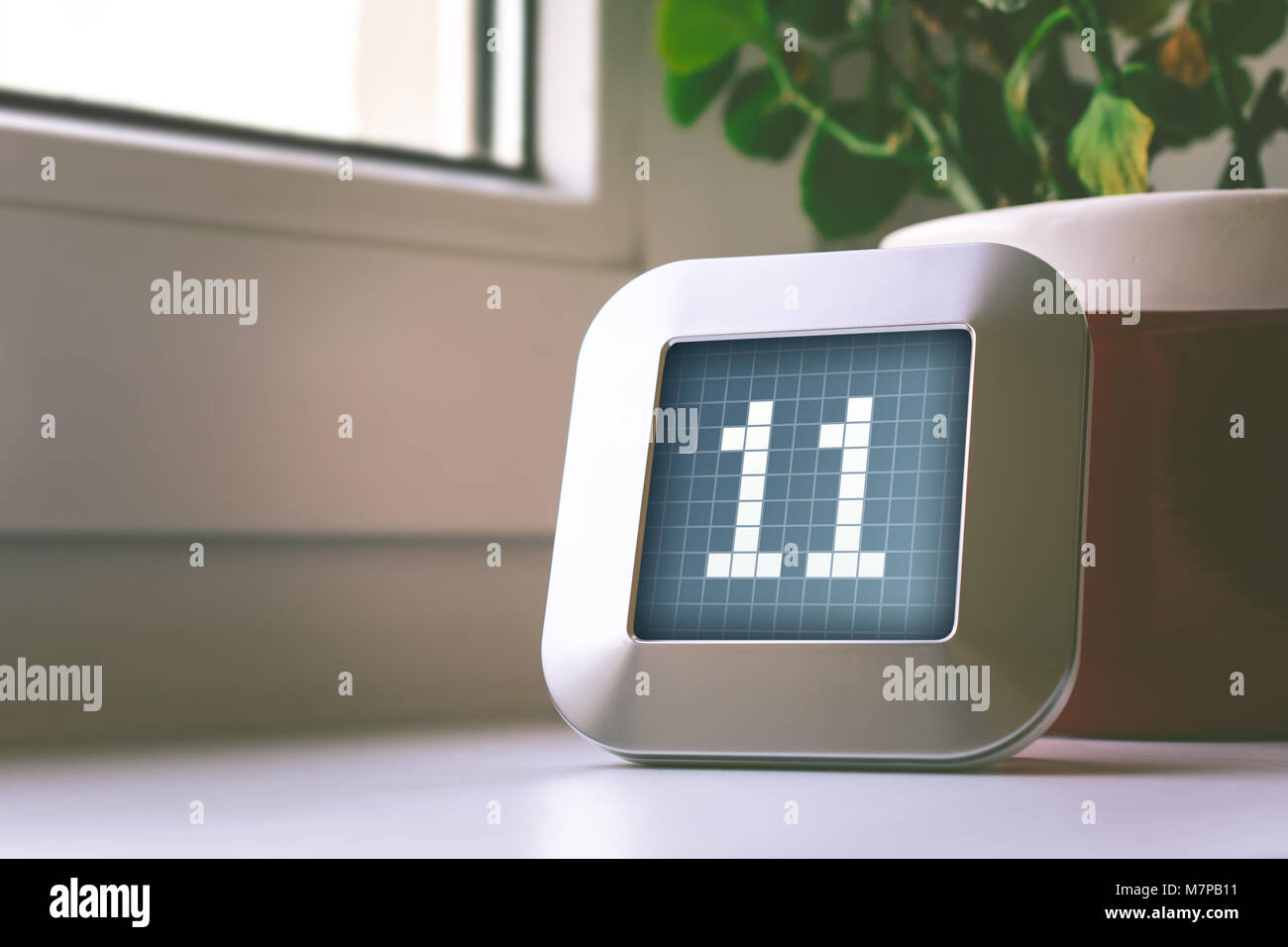 Digital clock 11 hi-res stock photography and images - Alamy
