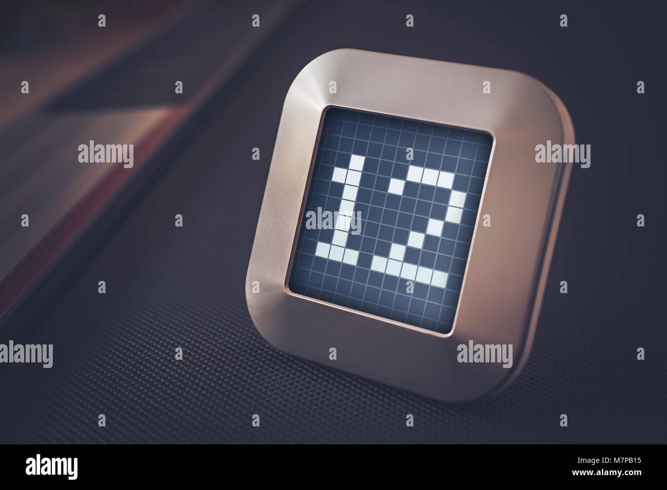12 hour digital clock hi-res stock photography and images - Alamy