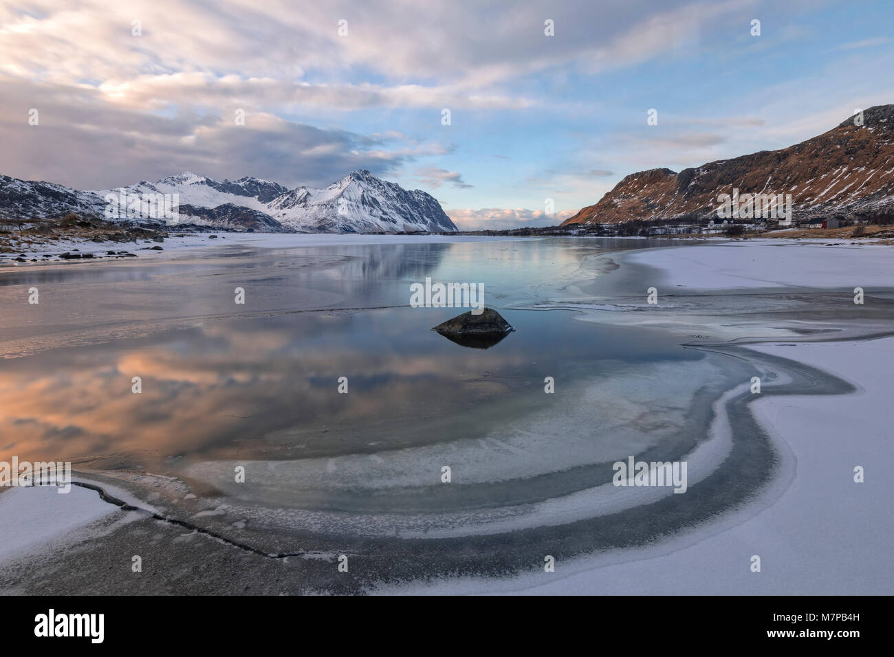 Bostad, Leknes, Lofoten; Norway; Europe Stock Photo - Alamy