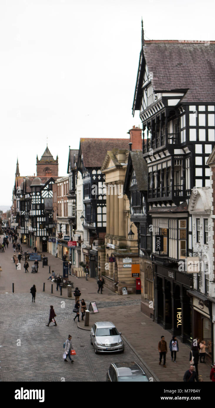 Views of Chester, England on an overcast day Stock Photo - Alamy