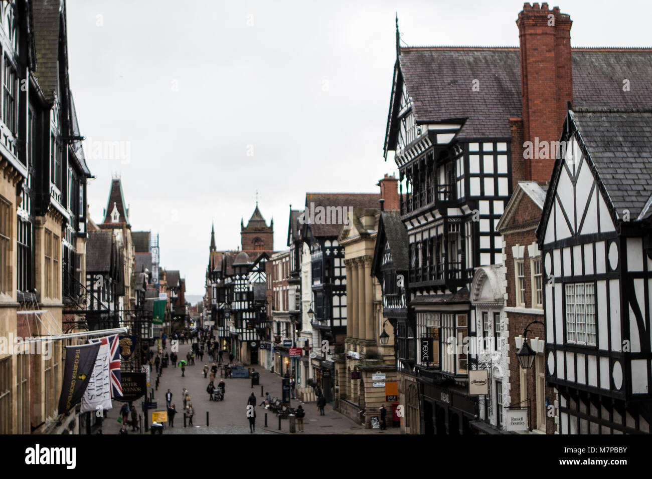 Views of Chester, England on an overcast day Stock Photo - Alamy