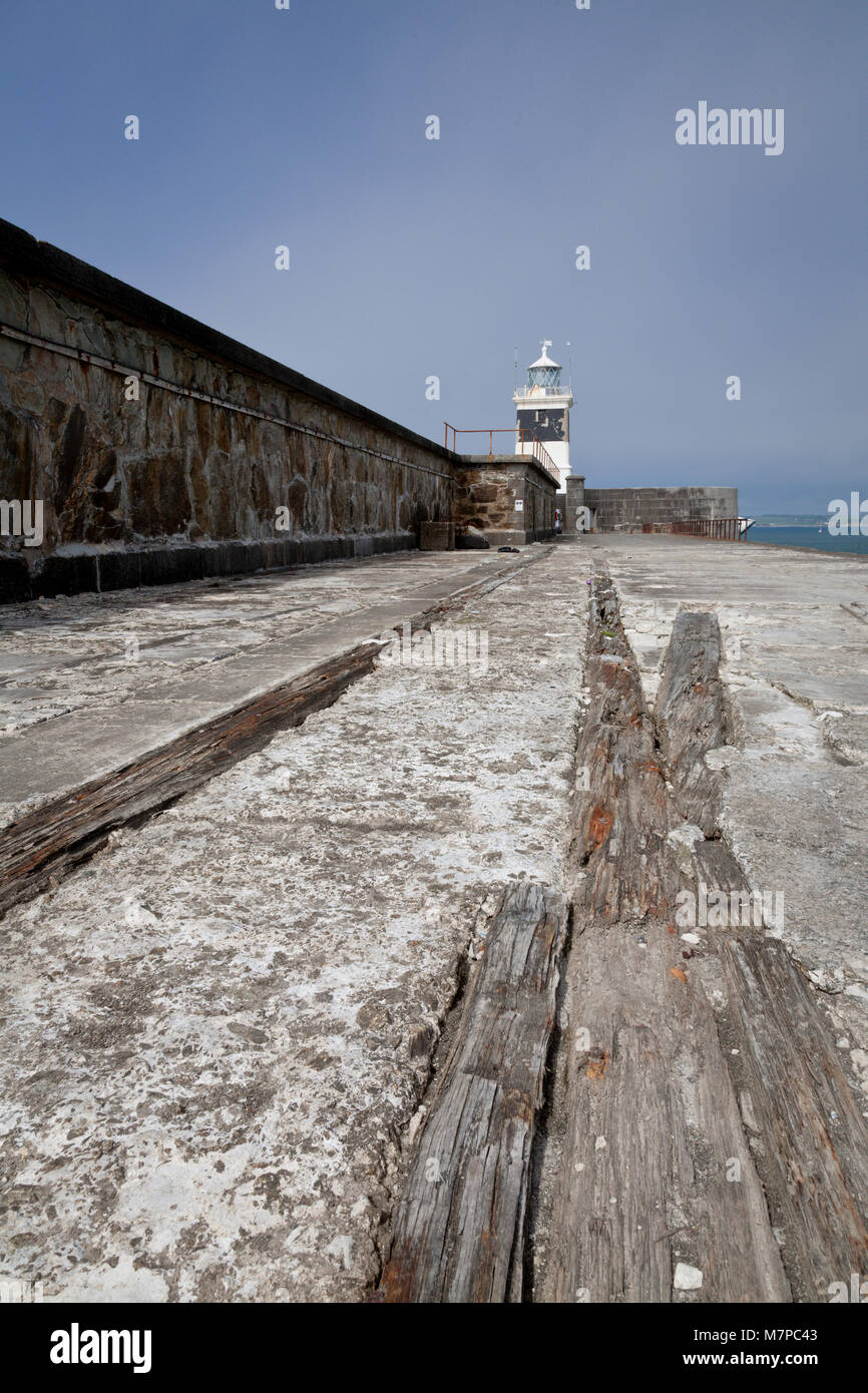 Holyhead breakwater lighthouse hi-res stock photography and images - Alamy