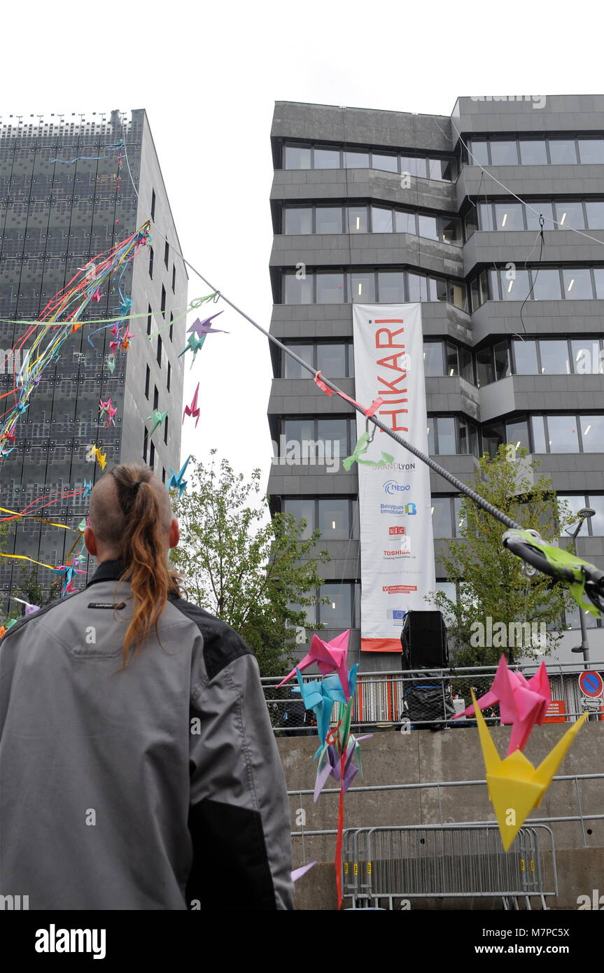 Official opening of Hikari Positive Energy building, Lyon, France Stock ...