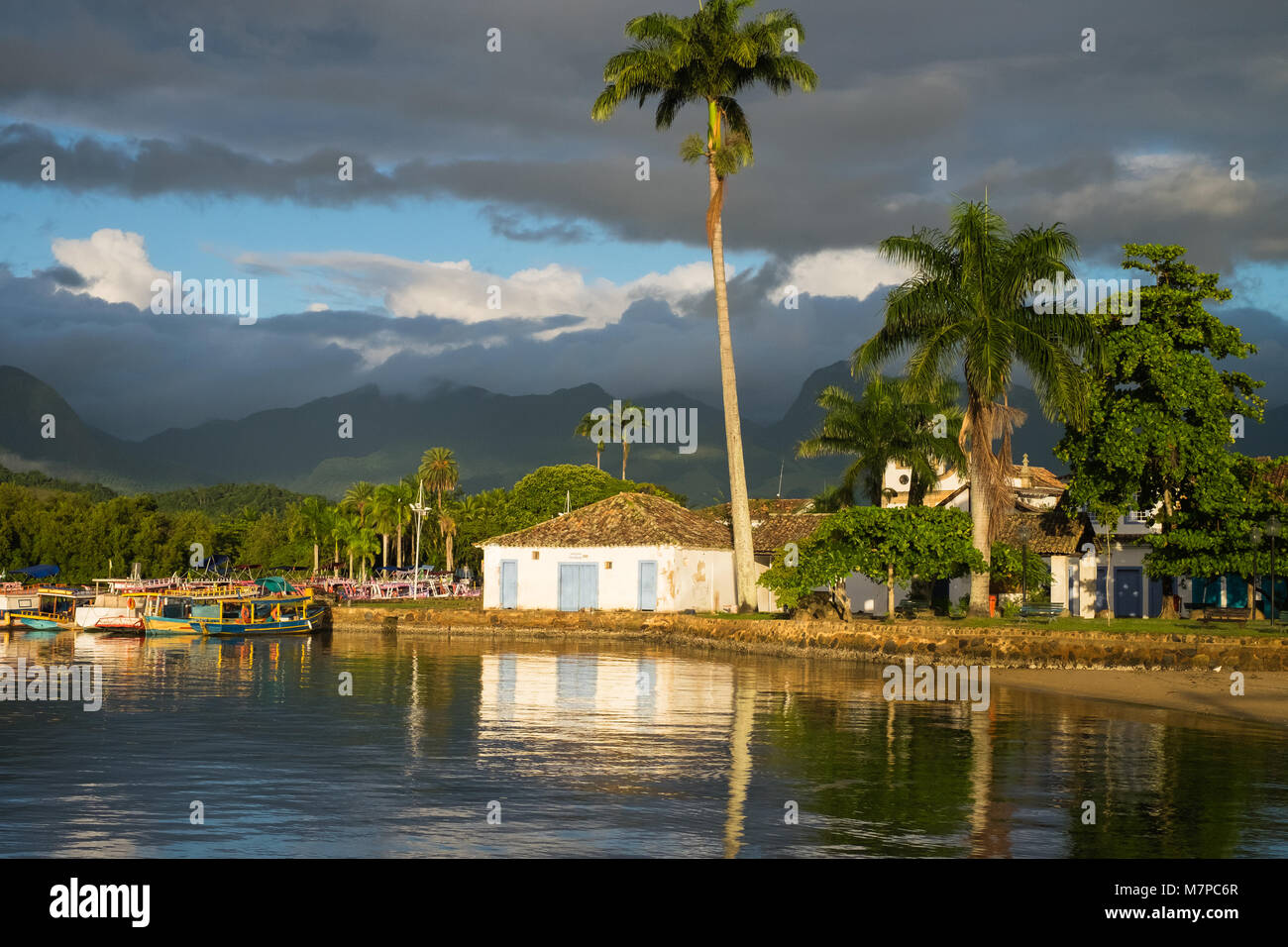 Morning time in the streets of Paraty, Rio de Janeiro, Brazil Stock ...