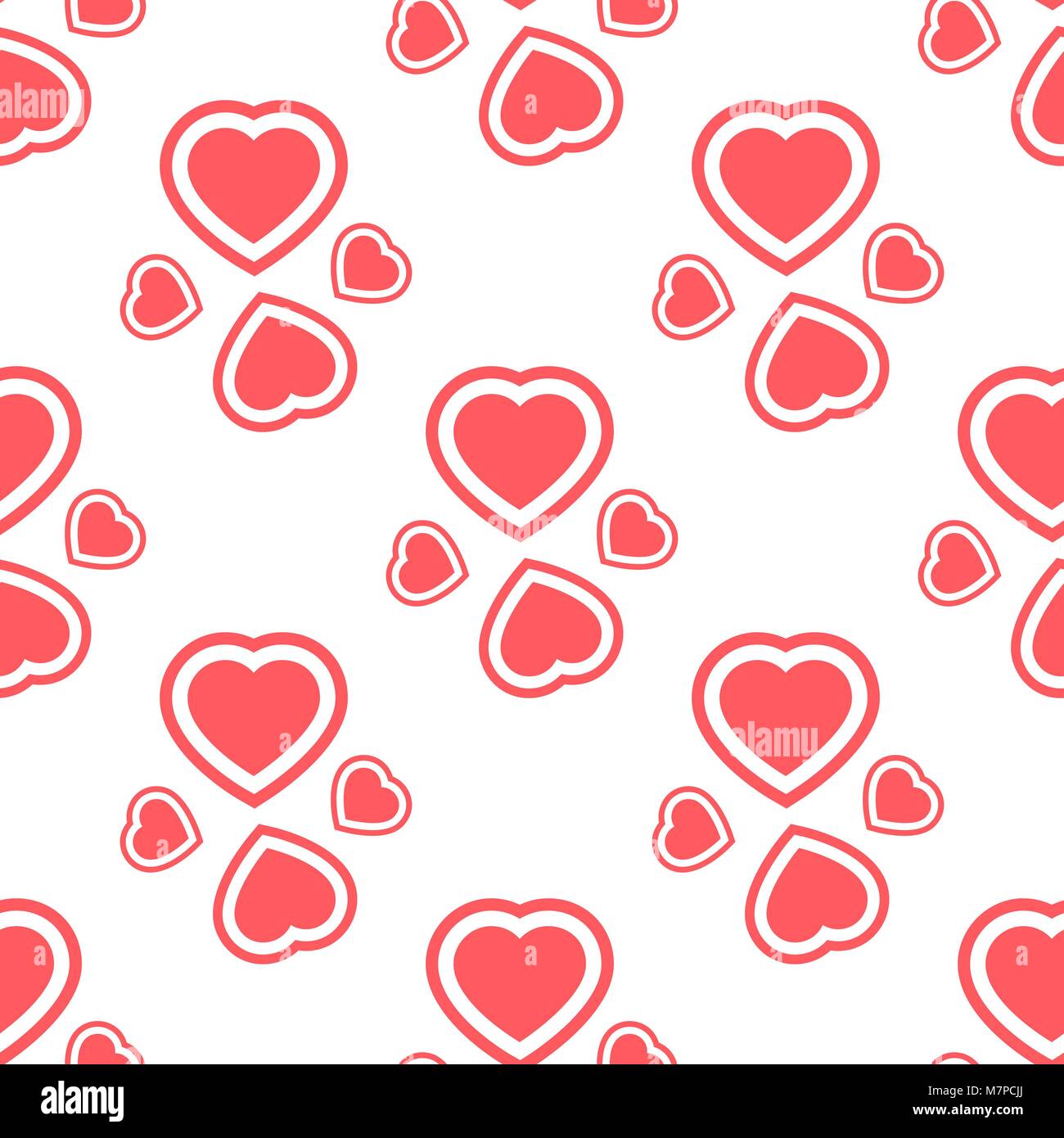 Seamless hearts shapes Stock Vector Image & Art - Alamy