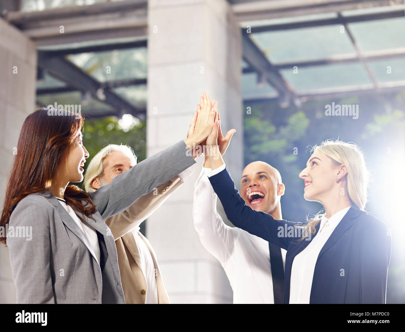 Teamwork joy hi-res stock photography and images - Alamy