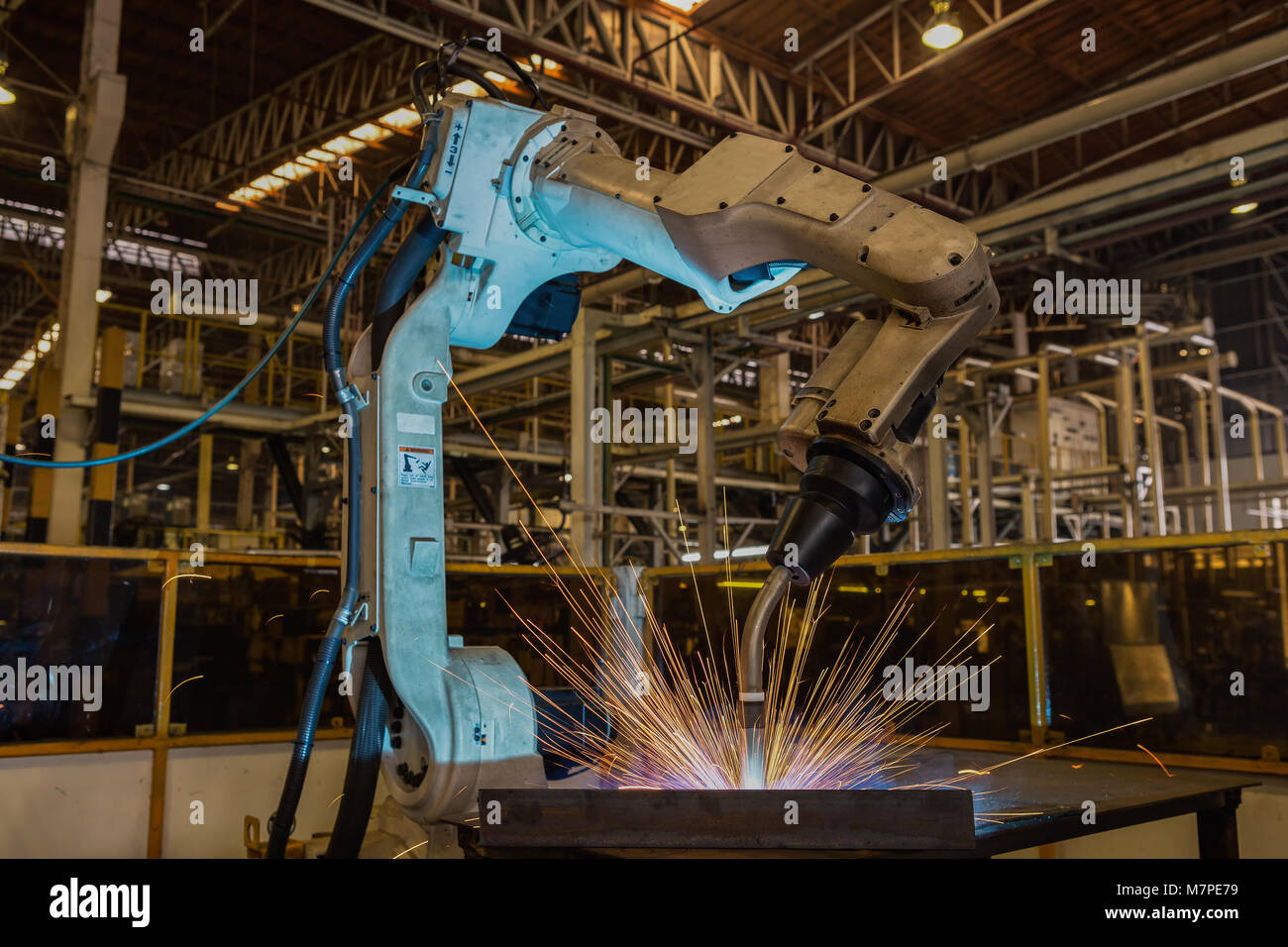 Industrial is welding assembly automotive part Stock Photo - Alamy