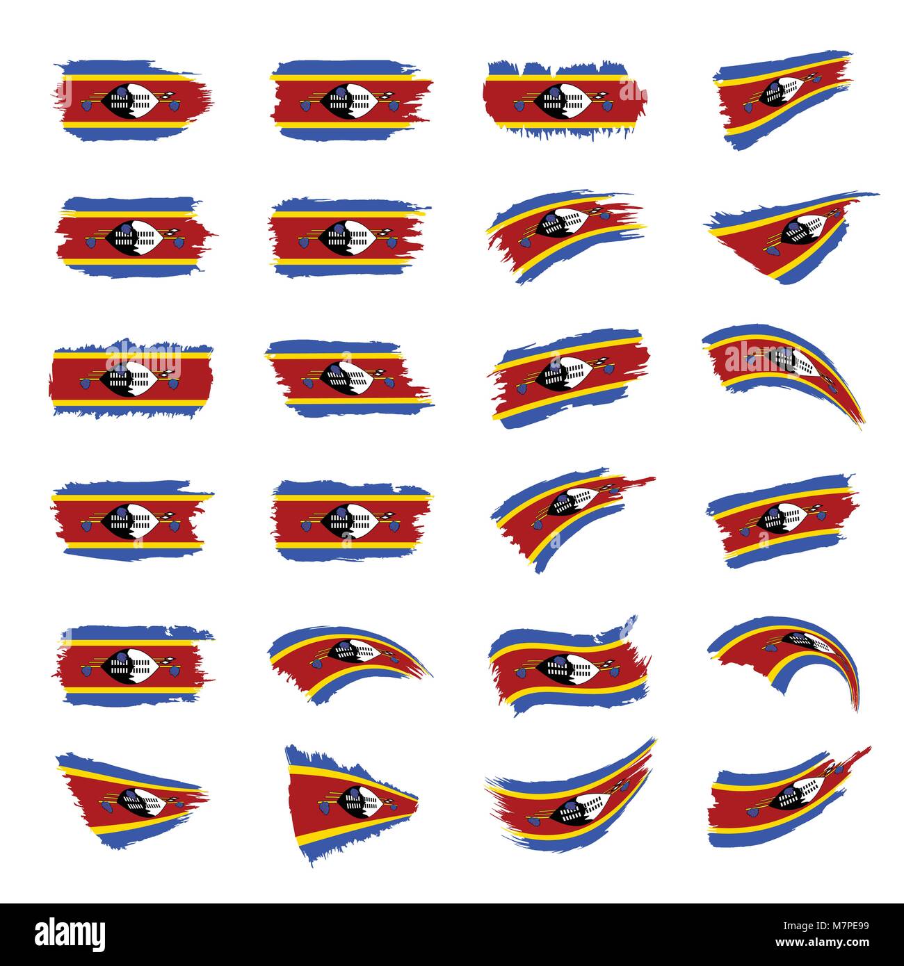Swaziland flag, vector illustration Stock Vector Image & Art - Alamy