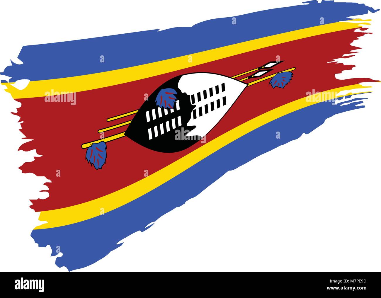 Swaziland flag, vector illustration Stock Vector Image & Art - Alamy
