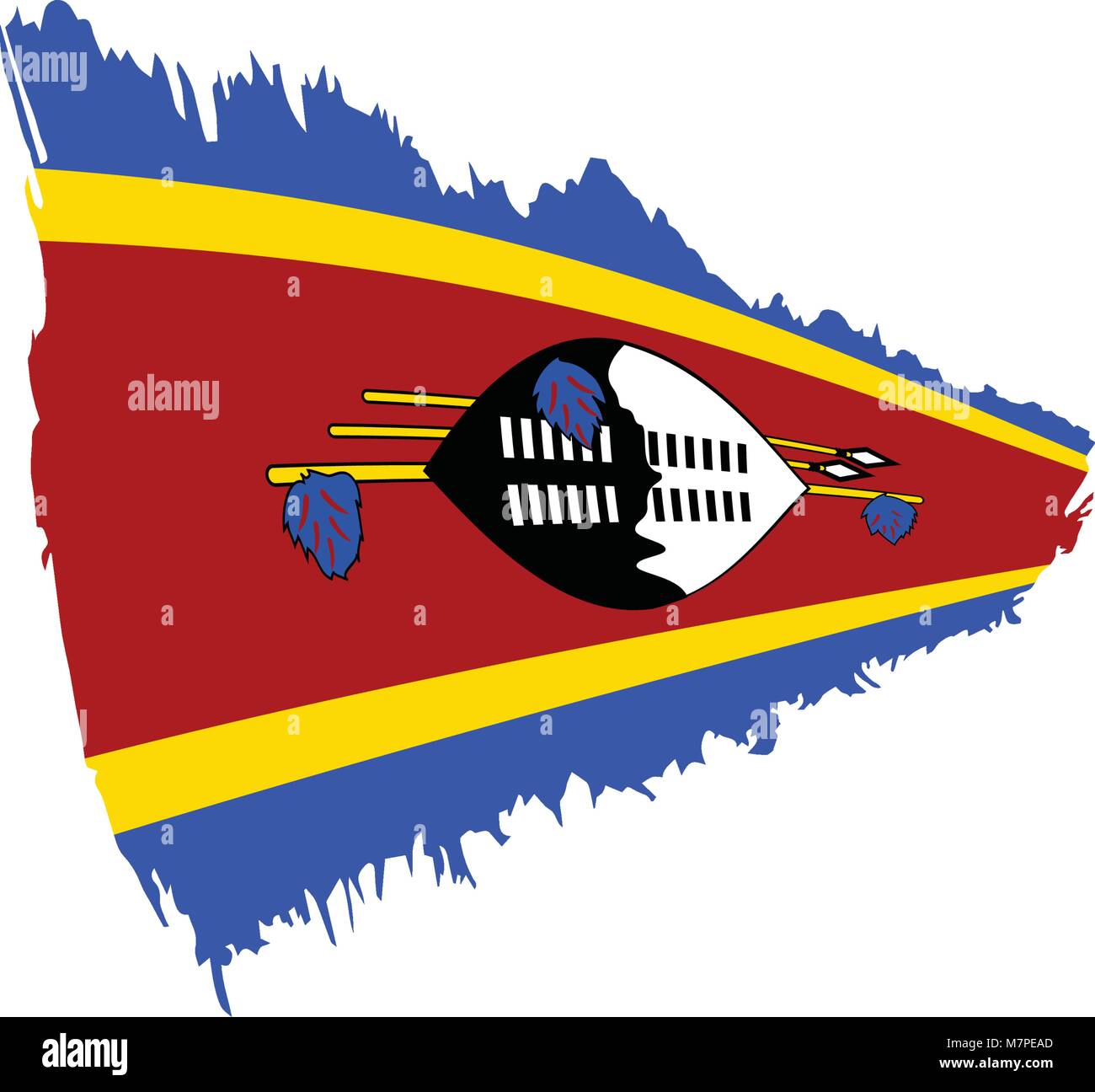 Swaziland flag, vector illustration Stock Vector Image & Art - Alamy