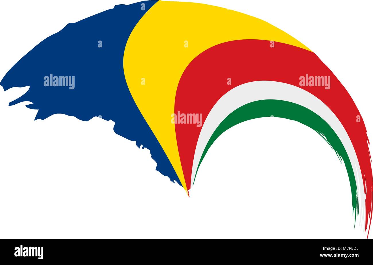Seychelles flag, vector illustration Stock Vector Image & Art - Alamy