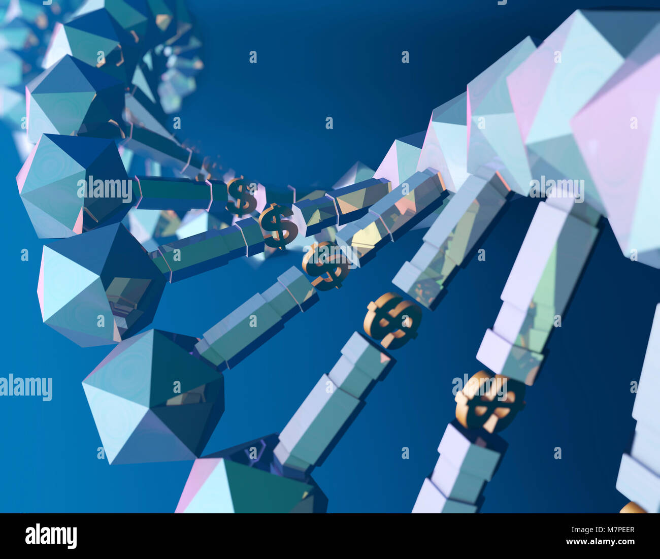 Surrounding DNA, inheritance and inheritance, financial commerce,dollar ...