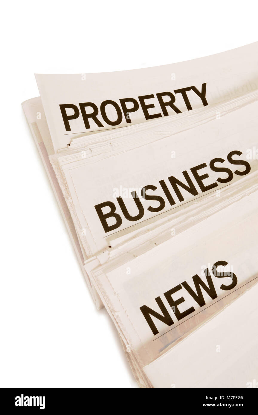 Newspaper headlines broadsheet hi-res stock photography and images - Alamy