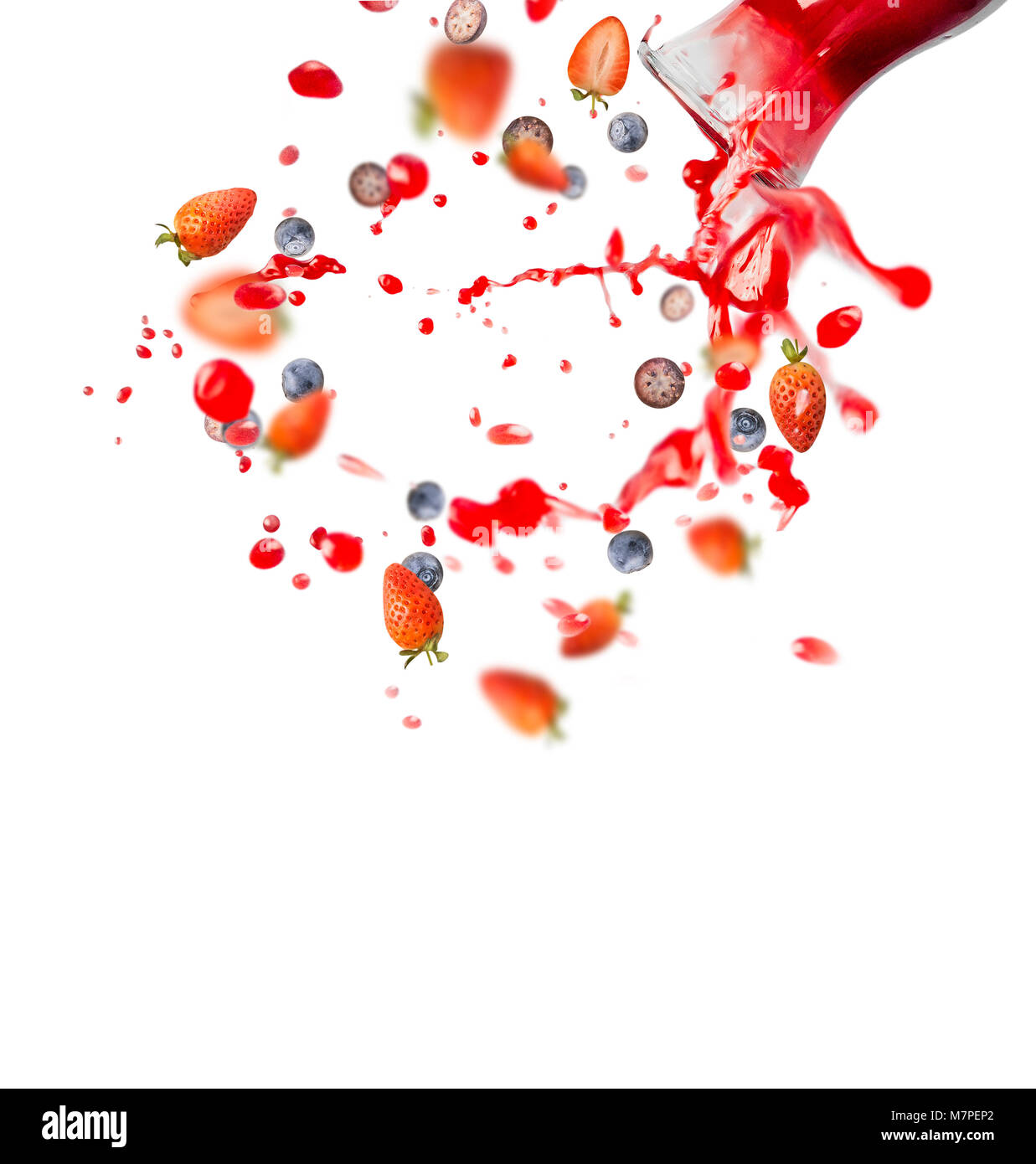 Fruits strawberry water splash hi-res stock photography and images - Alamy