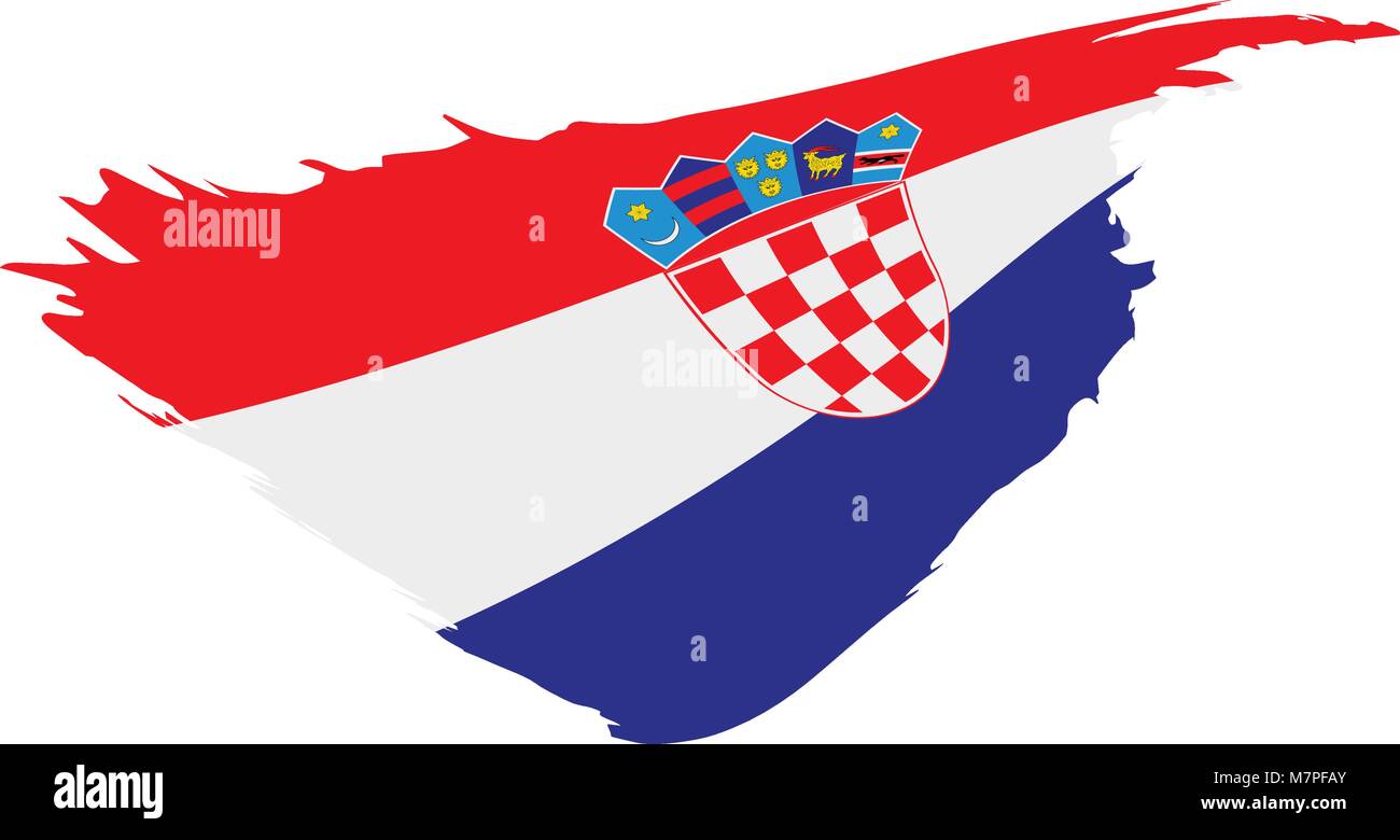 Croatia flag, vector illustration Stock Vector Image & Art - Alamy