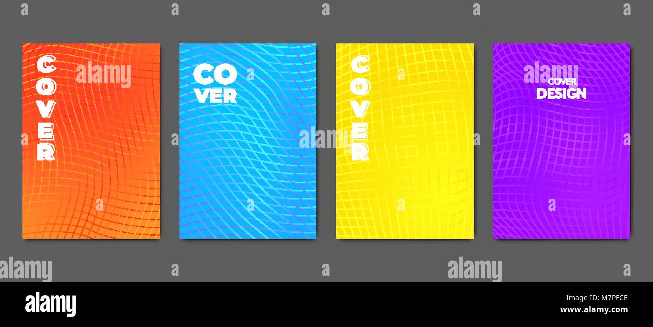 Bright vivid poster templates. Abstract colorful background for design ...