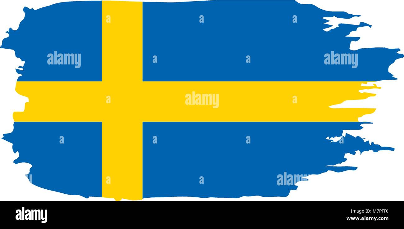 Sweden flag, vector illustration Stock Vector Image & Art - Alamy