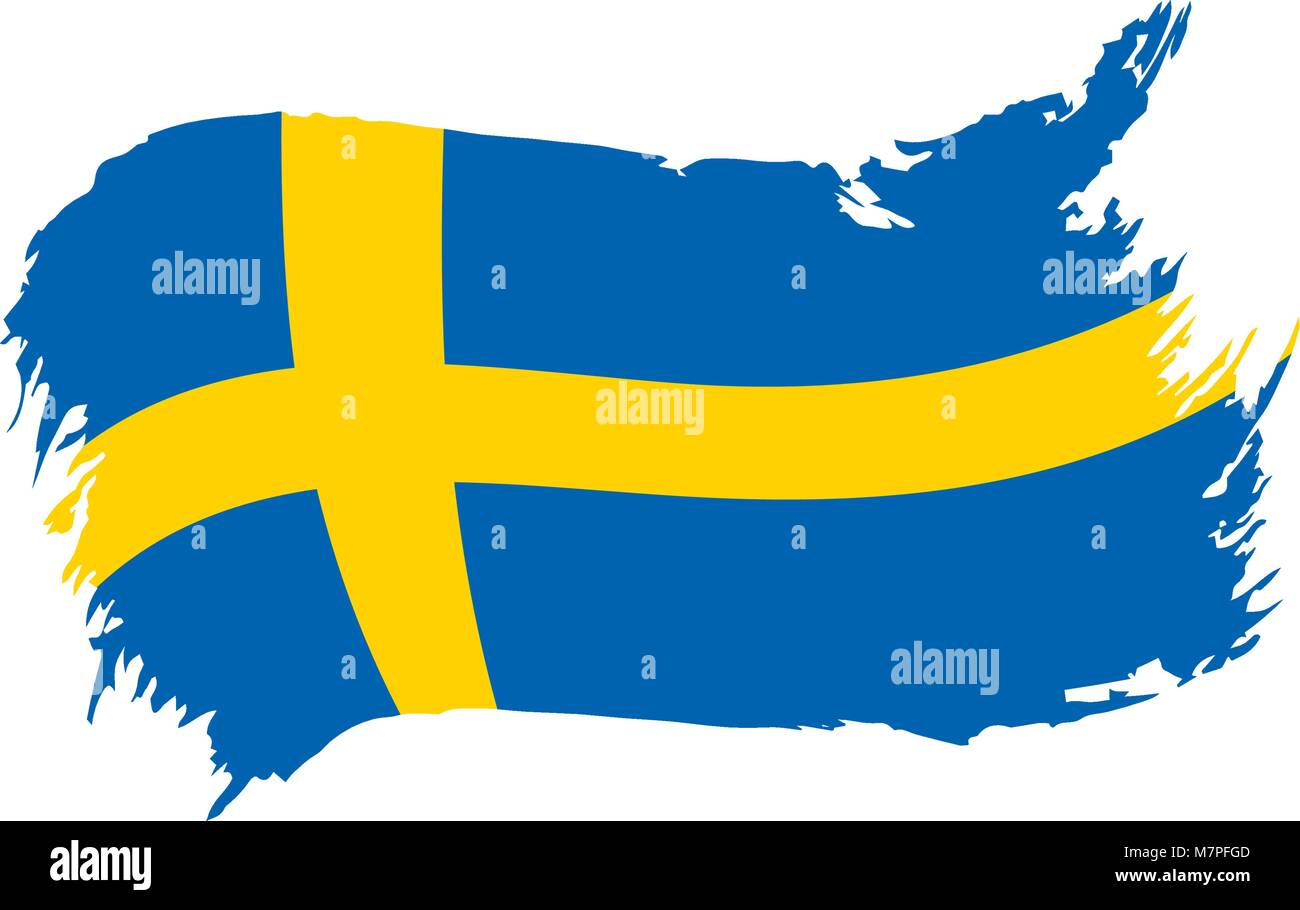Sweden flag, vector illustration Stock Vector Image & Art - Alamy