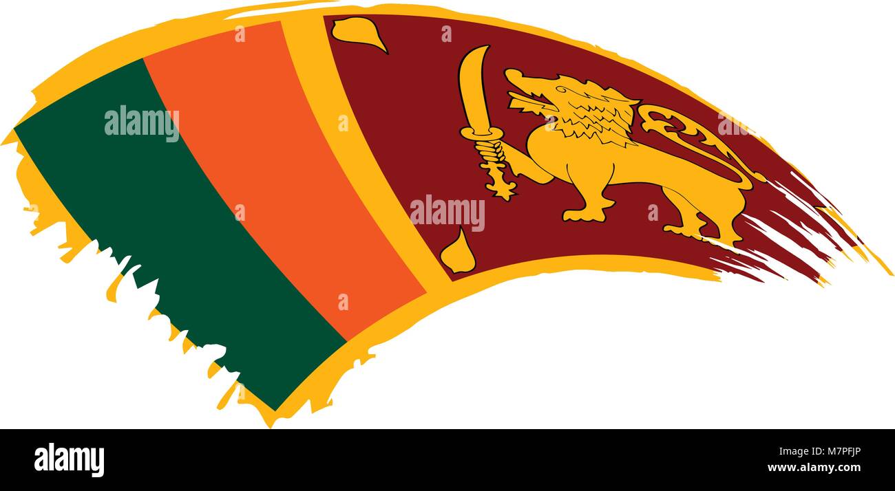 Sri Lanka flag, vector illustration Stock Vector Image & Art - Alamy