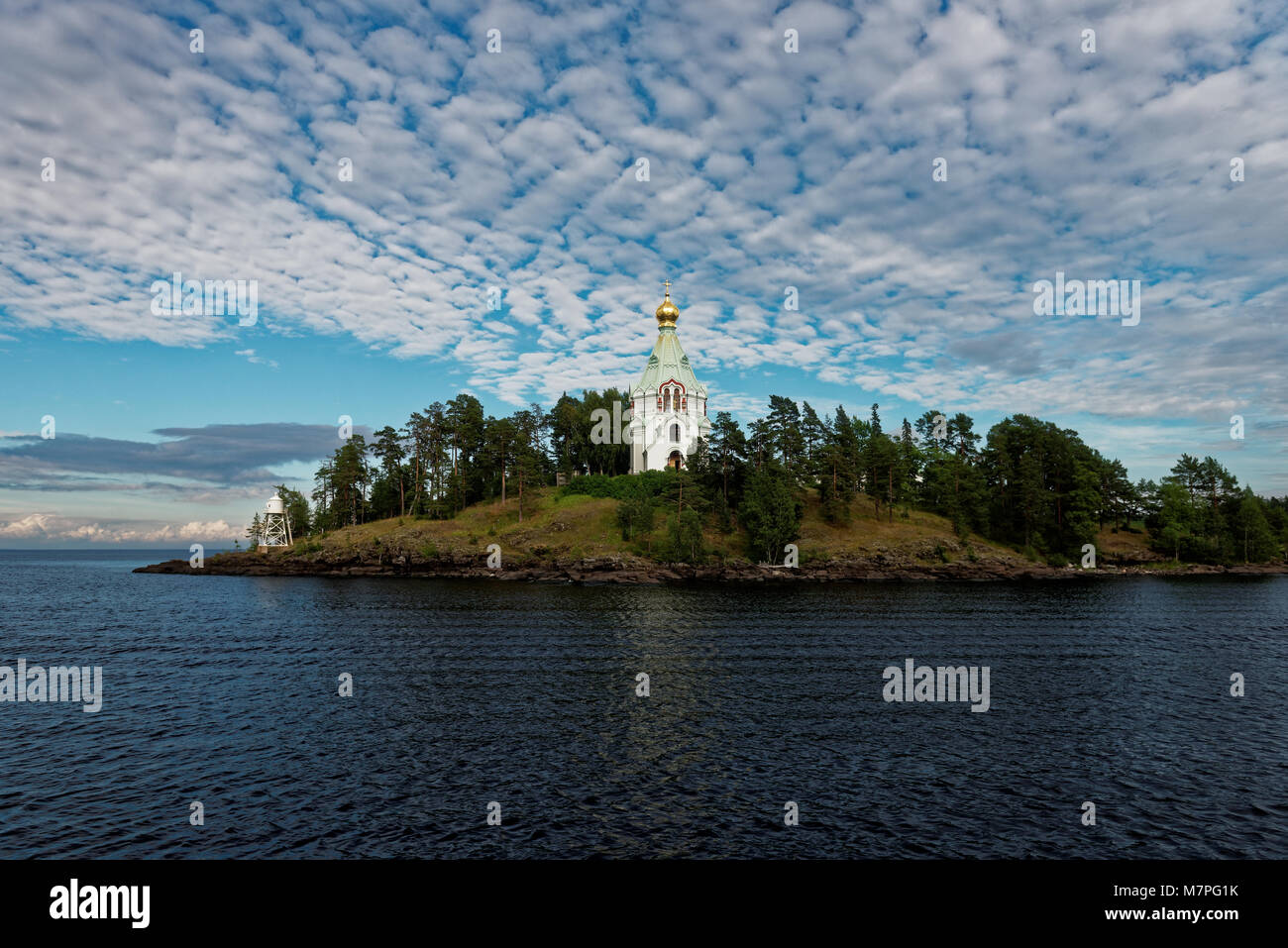 Valaam island, Russia - July 29, 2015: St. Nicholas skete of Valaam ...