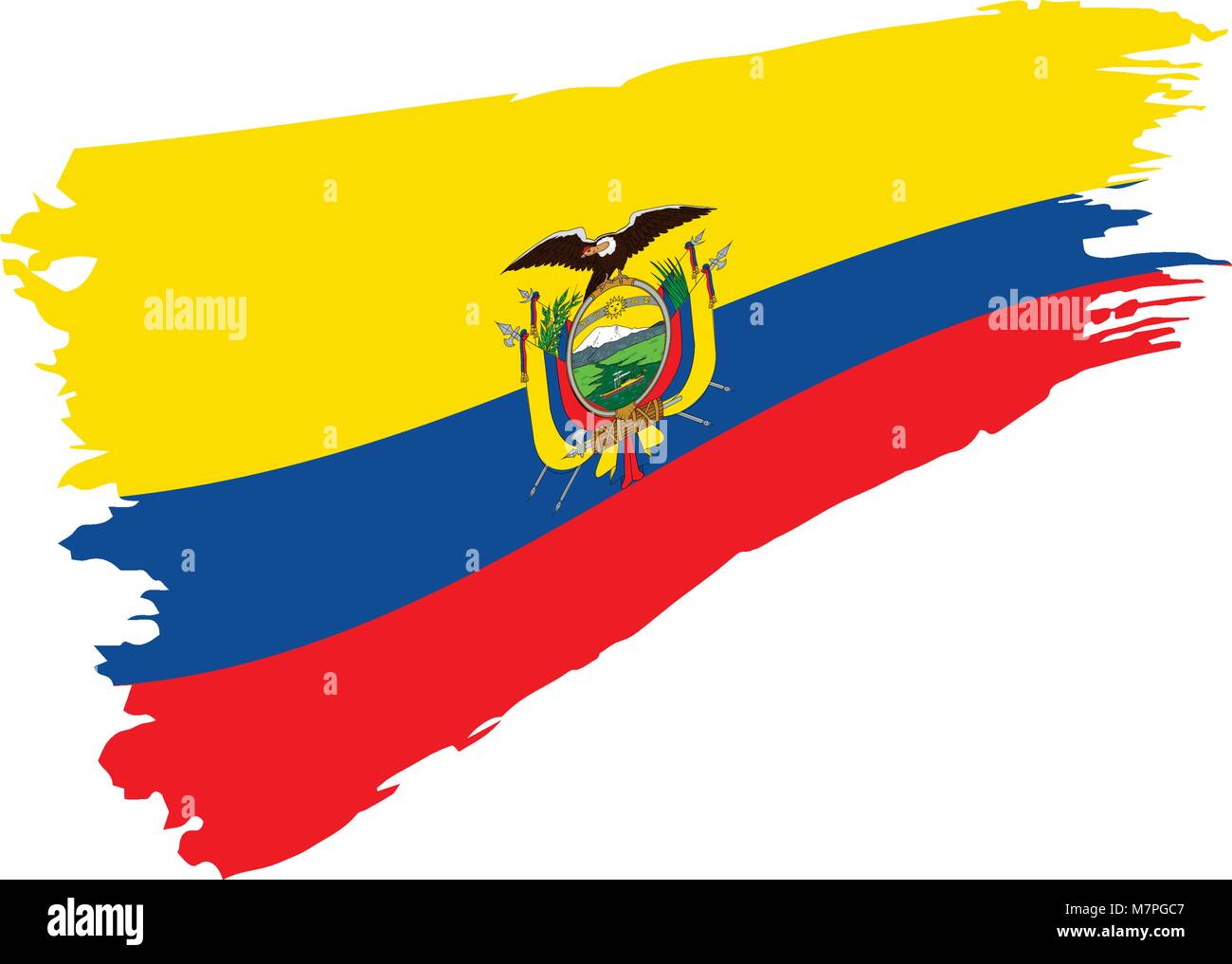 Ecuador flag, vector illustration Stock Vector Image & Art - Alamy