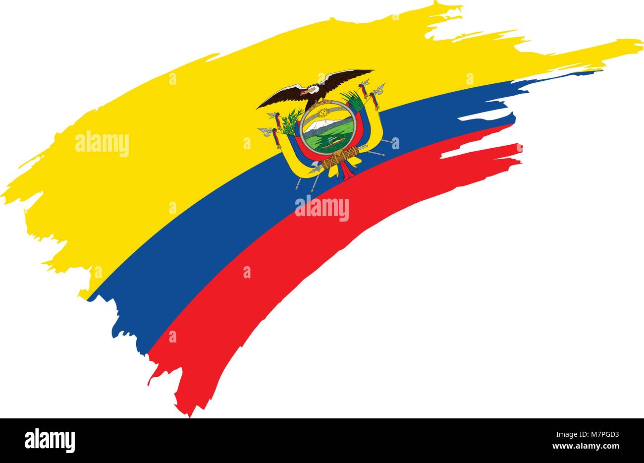 Ecuador flag, vector illustration Stock Vector Image & Art - Alamy