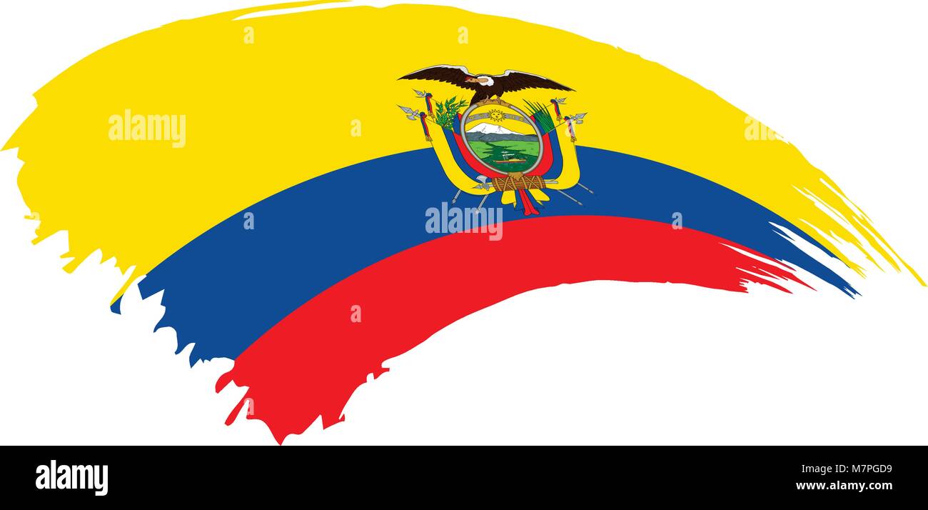 Ecuador flag, vector illustration Stock Vector Image & Art - Alamy