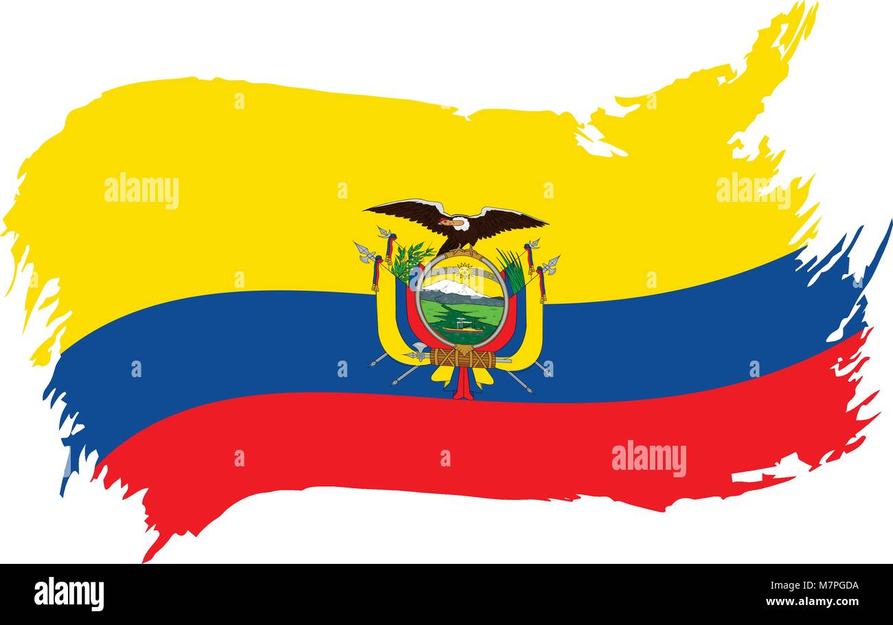 Ecuador flag, vector illustration Stock Vector Image & Art - Alamy