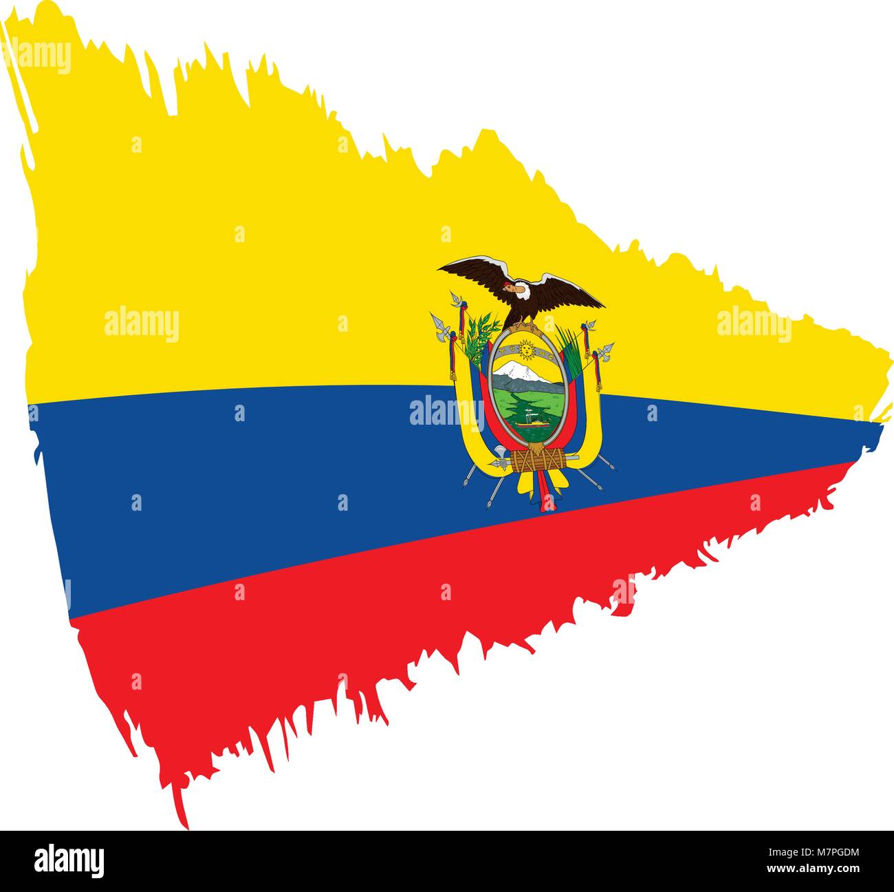 Ecuador flag, vector illustration Stock Vector Image & Art - Alamy