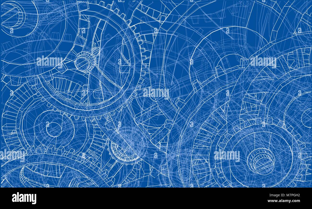 Gearbox sketch. Vector Stock Vector Image & Art - Alamy
